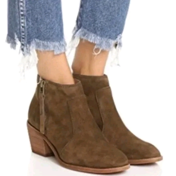 Madewell | Shoes | Madewell Women Ankle Boot Size 9 Brown Suede Leather ...